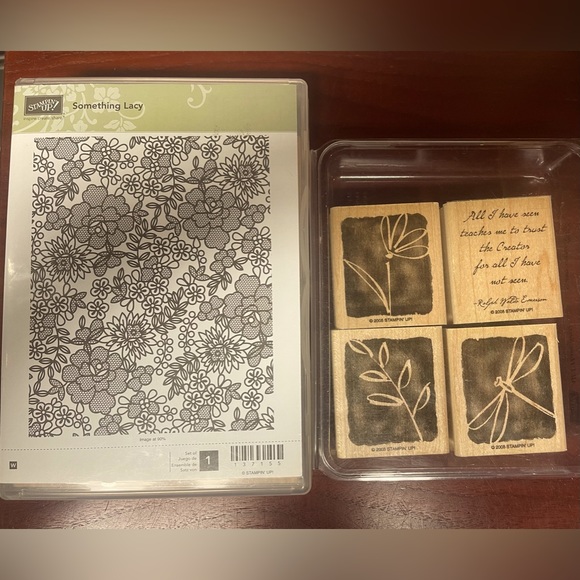Stampin' Up! | Other | Stampin Up Stamps Something Lacy Background ...